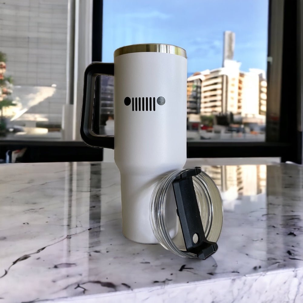 Handle Mug - Jeep Text Grille - White – Pingree Detroit Handle Mug ...